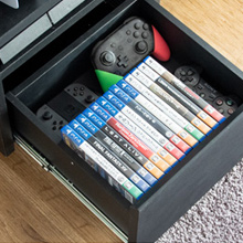 Amazon.co.jp: 宮武製作所 ゲームラック REGABO(レガボ) PS5対応 幅38.5×奥35×高さ90㎝ ゲーム機やソフトをまとめて収納できる GRK-001 BR×BK ...