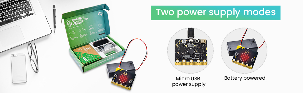 KEYESTUDIO BBC Micro:bit avec Carte Microbit V2, Coque de Protection ...