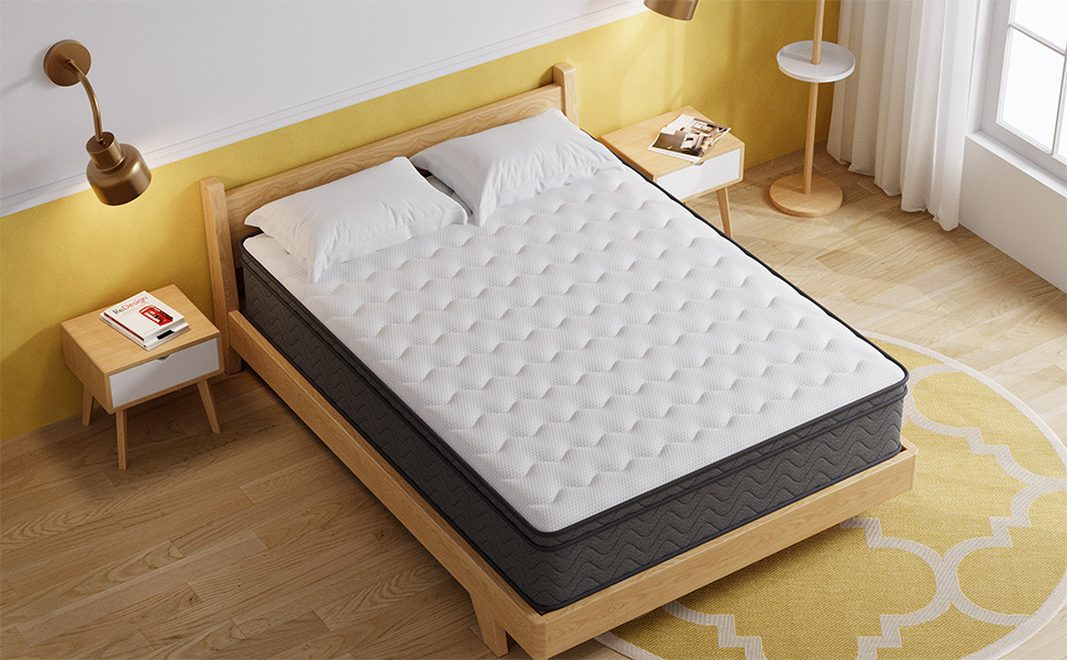 Amazon.com: PHYAIR King Mattress, 10 Inch Innerspring Hybrid Mattress in a Box, Individually ...