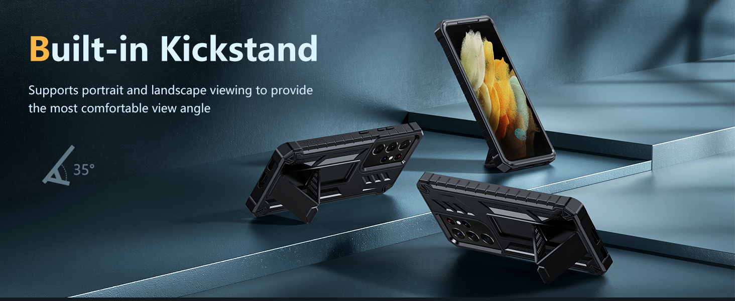 Amazon.com: FNTCASE for Samsung Galaxy S21-Ultra Case: Military Grade Rugged Cell Phone Cover ...