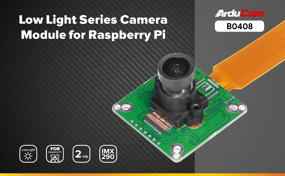 Amazon.com: Arducam 2MP IMX290 Color Ultra Low Light STARVIS WDR Camera Module with M12 Lens ...