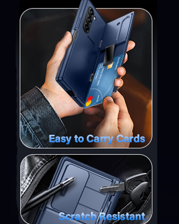 Amazon.com: TONGATE Wallet for Z Fold 6 Case with Privacy Screen Protector, [4-Card Holder][Anti ...