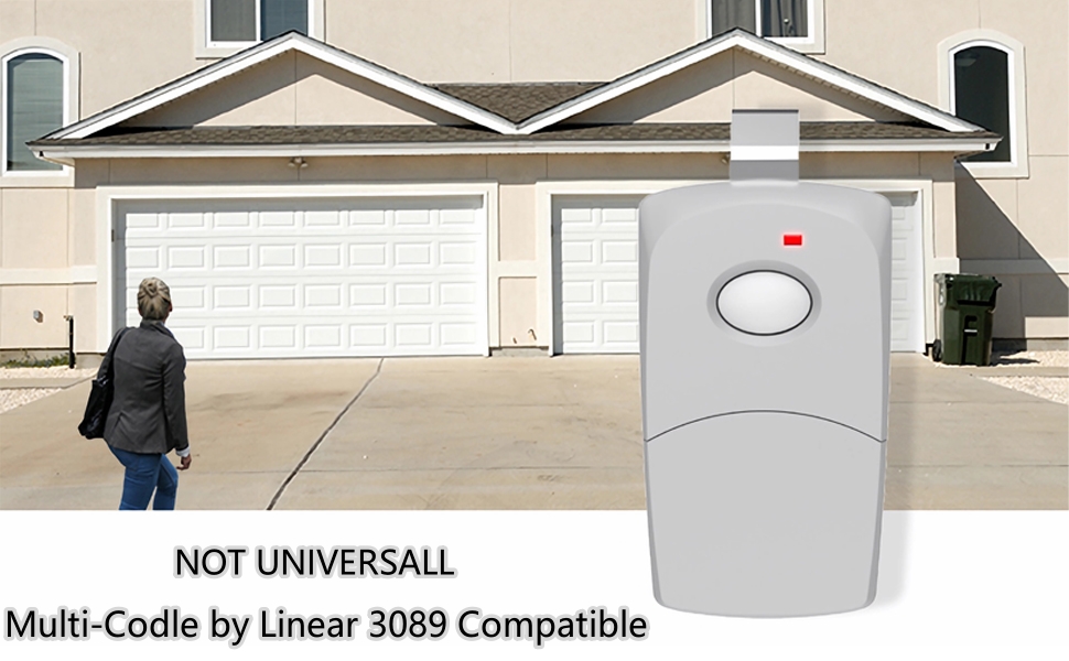 Garage Door Opener Remote for Linear Multi-Code 3089 308911 MCS308911 ...