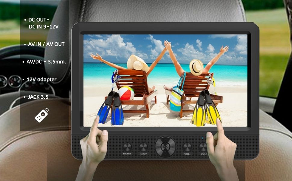 BSL BEAUTIFUL SOUND LINE Lecteur DVD de 10'' portable BSL-10S,Lecteur de fichiers multimédia ...