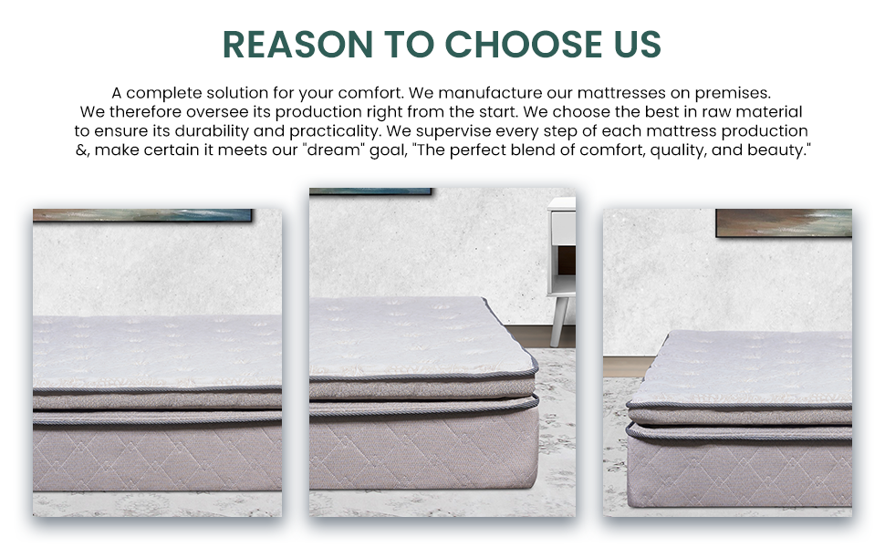 Amazon.com: Greaton 13" Soft Foam Encased Pillow Top Mattress, Comfortable Mattresses Provide ...