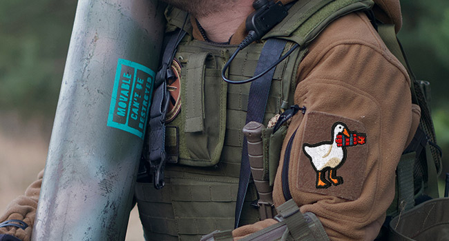 Amazon.com: XMJY 2 Pcs Funny Tactical Duck Patches, Duck with Knife and Explosive Hook and Loop ...