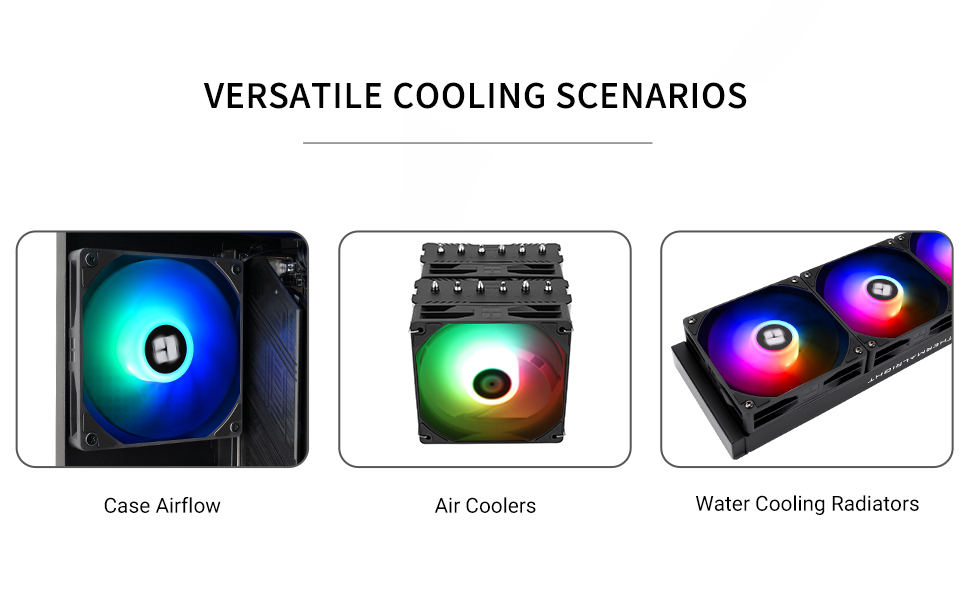 Amazon.com: Thermalright TL-C12C-X28-S X3 CPU Fan,Black Cooling Fan, PC with 1550RPM Speed,120mm ...