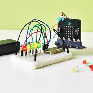 KEYESTUDIO BBC Micro:bit Starter Kit Breadboard Coding Kit with Microbit V2 Board, Compatible ...