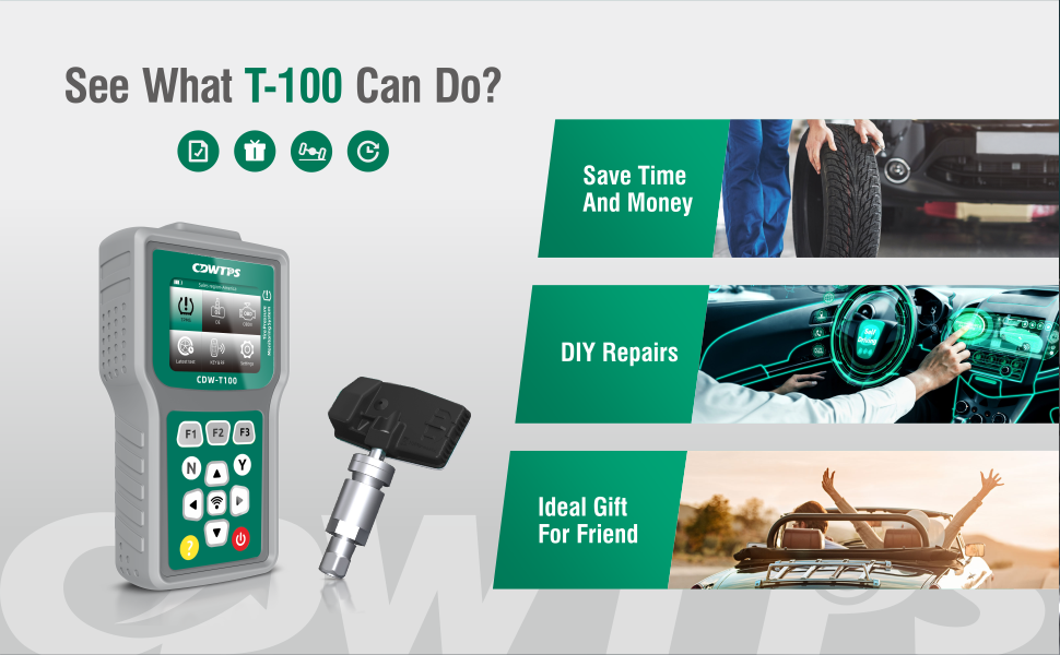 Amazon.com: CDWTPS TPMS T-100 TPMS Programming Tool, Activate/Relearn ...