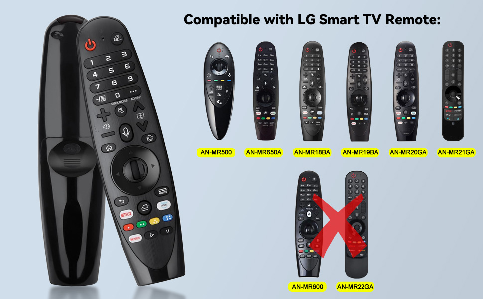 Amazon.com: MR20GA Voice Magic for LG TV Remote Replacement MR19BA MR18BA MR650A, AKB75855501 ...