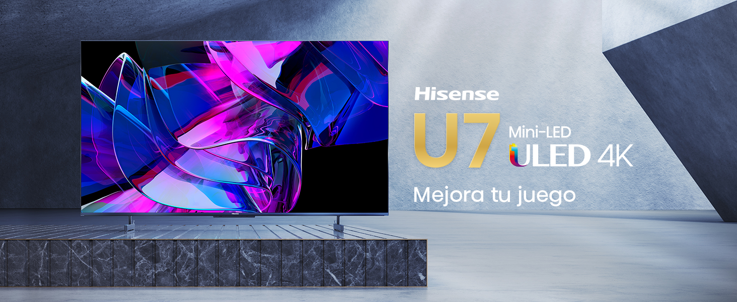 Hisense ULED U7K 55" Mini-LED TV con144Hz VRR, HDMI2.1, Quantum Dot ...