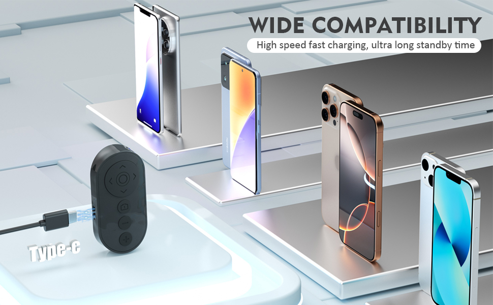 Amazon.com: Wireless Camera Remote Control with Zoom in/Out for Android & iPhone,Versatile ...