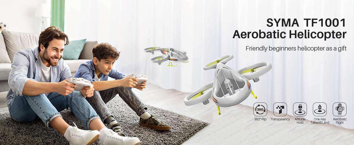 Amazon.com: SYMA Remote Control Helicopter, TF1001 Aerobatic Airplane for 8-12 Kids with ...