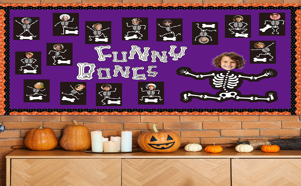 Amazon.com : Halloween Classroom Bulletin Board Decoration Set ...