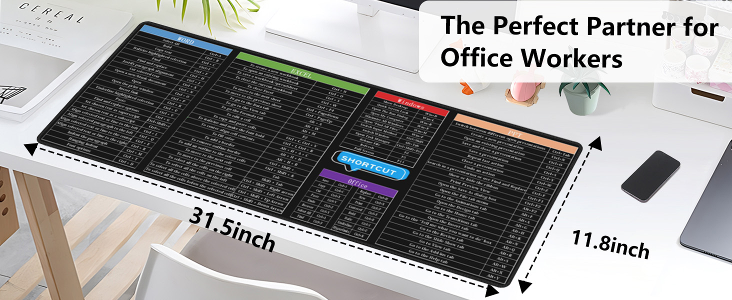 Amazon.com: Computer Office Power Point Excel Word Short Cut Shortcuts ...