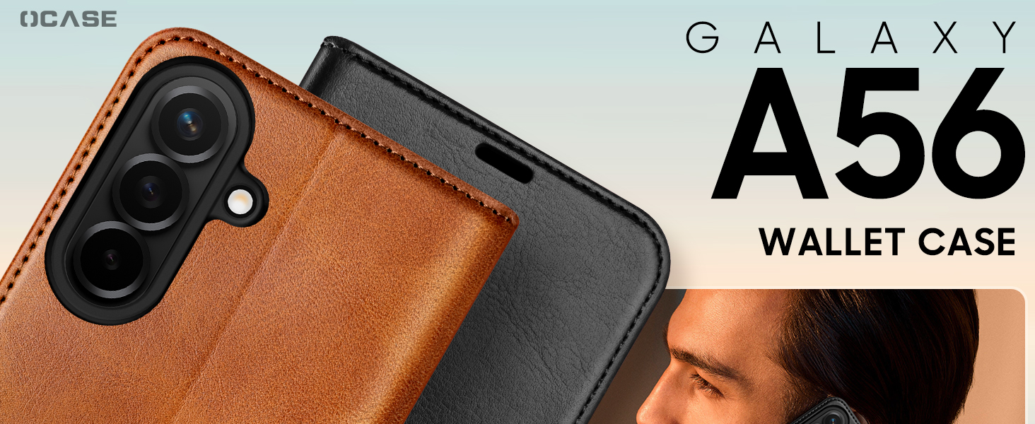 OCASE for Samsung Galaxy A56 Case, Premium PU Leather Wallet Case Flip Phone Cover with[RFID ...
