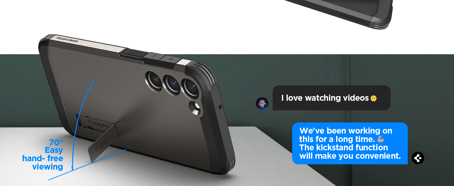 Spigen Tough Armor Phone Case Compatible with Samsung Galaxy S23 Plus - Gunmetal : Amazon.co.uk ...