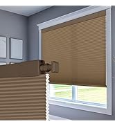 Amazon.com: Boolegon No Drill Blinds for Windows Blackout Cellular ...