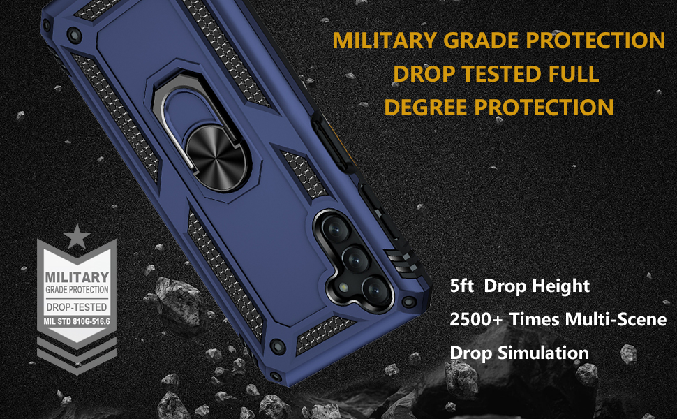 Amazon.com: Dionsibei Military Grade Drop Impact for Samsung Galaxy A13 5G Case Galaxy A13 Case ...