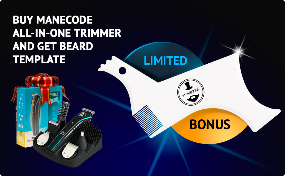 Amazon.com: MANECODE 11-in-1 Men's Beard and Mustache Electric Trimmer ...
