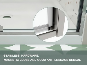 DOPERFE 38-42" W x 71" H Piovt Swing Glass Shower Door,Pivot Frame Sliding Shower Door with 1/4 ...