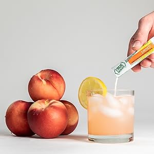 Amazon.com : True Lemon Peach Lemonade Water Enhancer Drink Mix (10 Packets), Low Calorie Drink ...