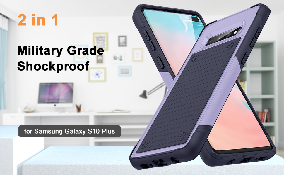 Amazon.com: TORRTOWAY Designed for Samsung Galaxy S10 Plus Case Gift Militay Grade Drop ...