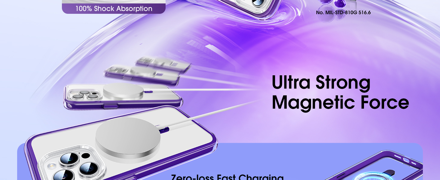 Amazon.com: CASEKOO Air-Filled Designed for iPhone 14 Pro Case with Magnetic Invisible Stand ...