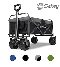Sekey XXL Plus Bollerwagen Faltbar 200L 200KG Tragkraft, Faltbarer Bollerwagen Geländetauglich ...