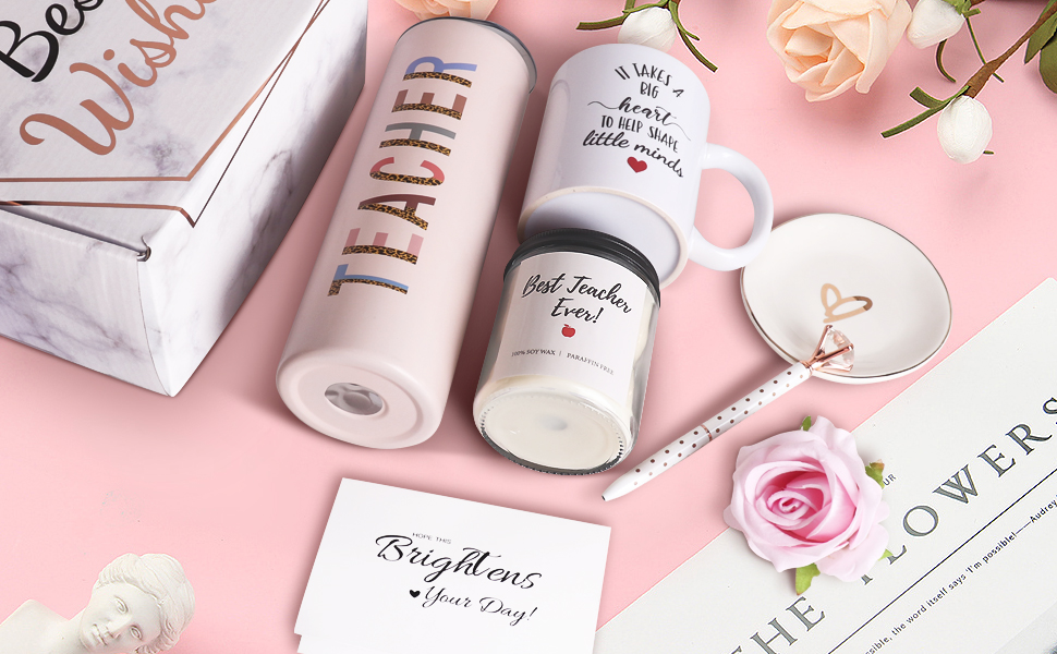 Amazon.com: Teacher Christmas Gifts,7 PCS Teacher Appreciation Gifts ...