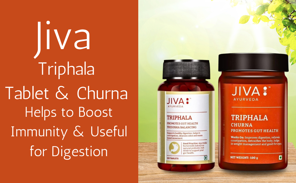 Jiva Triphala 120 Tablet & Triphala Churna 100 gm | Helps to Boost Immunity & Useful for ...