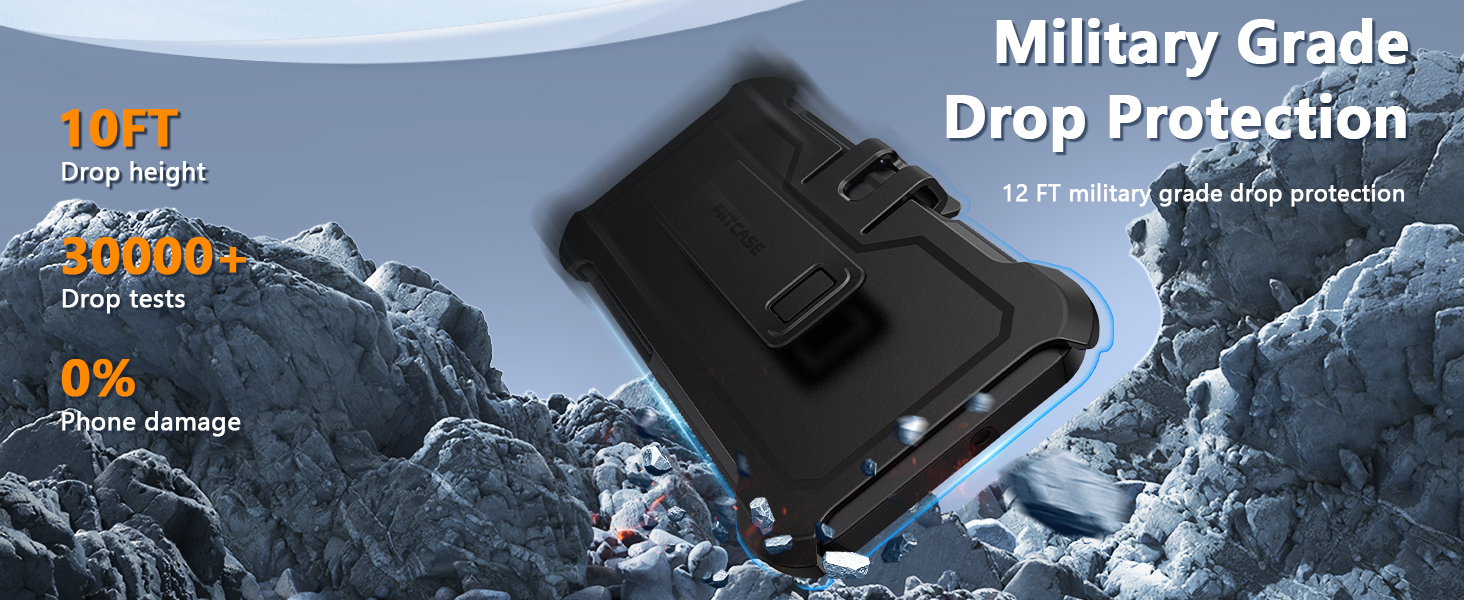 Amazon.com: FNTCASE for Samsung Galaxy A16-5G Case: Dual Layer with Belt-Clip Holster Drop ...