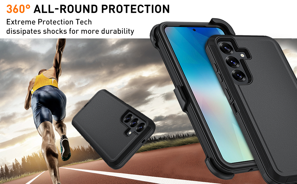 Amazon.com: CONWOE for Samsung Galaxy S25 Plus Case, with HD Tempered Glass Screen Protector ...