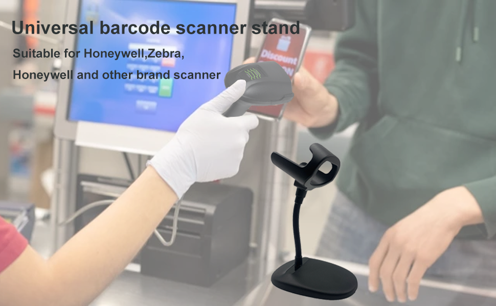 Amazon.com : LICOERD Universal Barcode Scanner Stand, Black, Suitable for All Brands, Improves ...