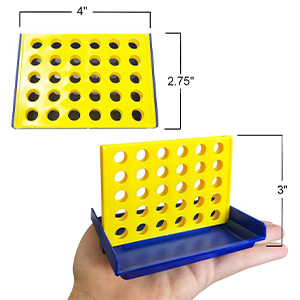 Amazon.com: Gamie 4 in a Row Game - (Set of 4) - Line Up Four Pegs in a ...