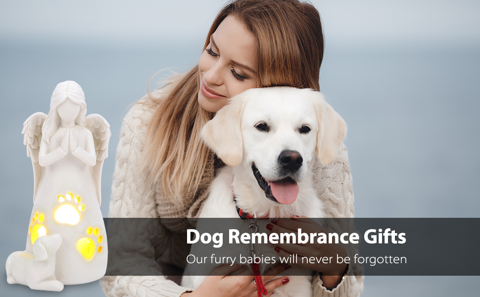 Amazon.com: BEARAE Loss of Dog Sympathy Gift, Dogs Memorial Gifts, Pet Loss Candle Holder ...