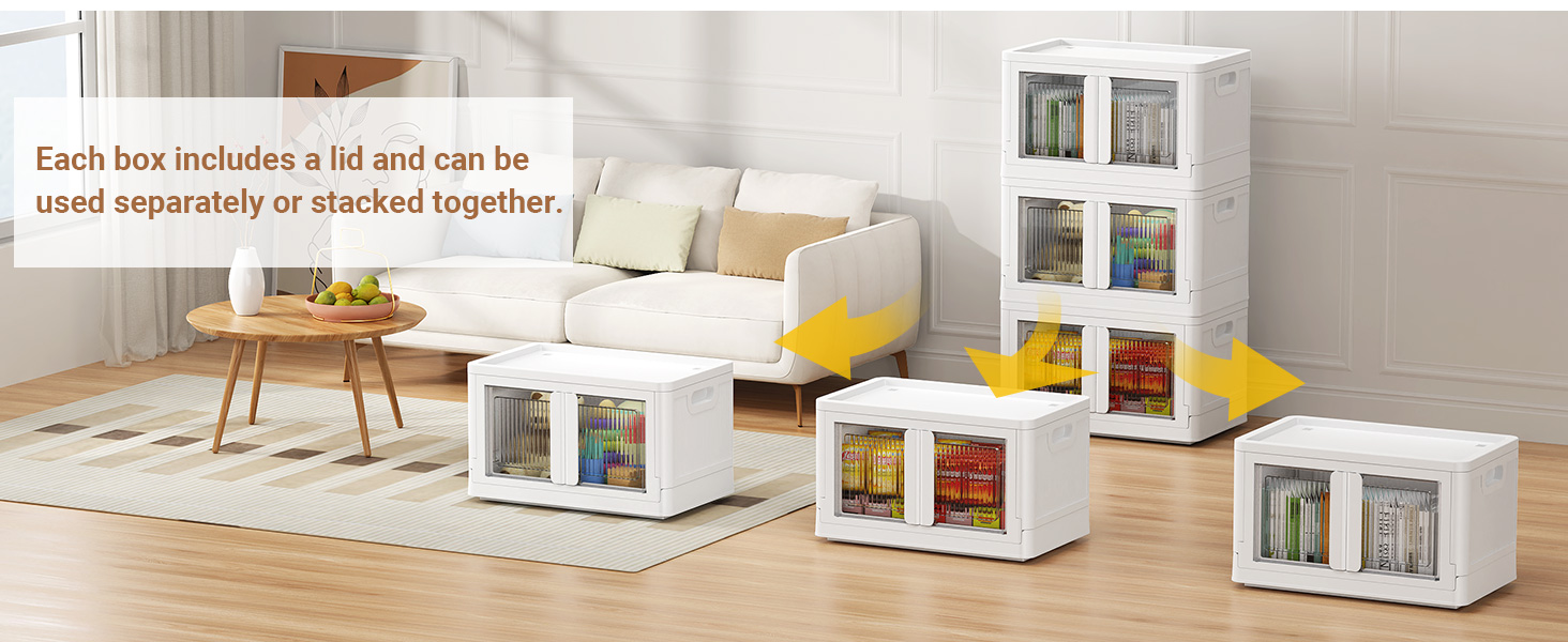 Amazon.com: BROVIEW 76QT Plastic Storage Bins with Lids, 19Gal ...