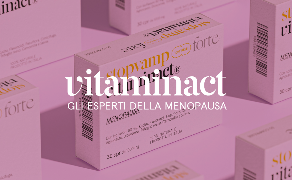 Stopvamp Menopausa Integratore Azione Forte 8 in 1 - Elimina Vampate, Gonfiore Addominale e ...
