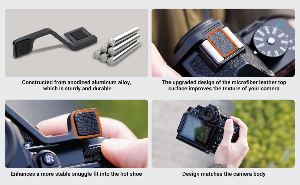 Amazon.com: Zf Z f Thumb Up Grip, Aluminum Alloy Metal Thumb Up Grip for Nikon Zf Z f Camera ...