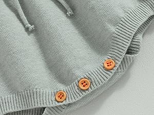 Amazon.com: Toddler Baby Girl Fall Winter Sweater Romper Knit Flower Embroidery Long Sleeve ...