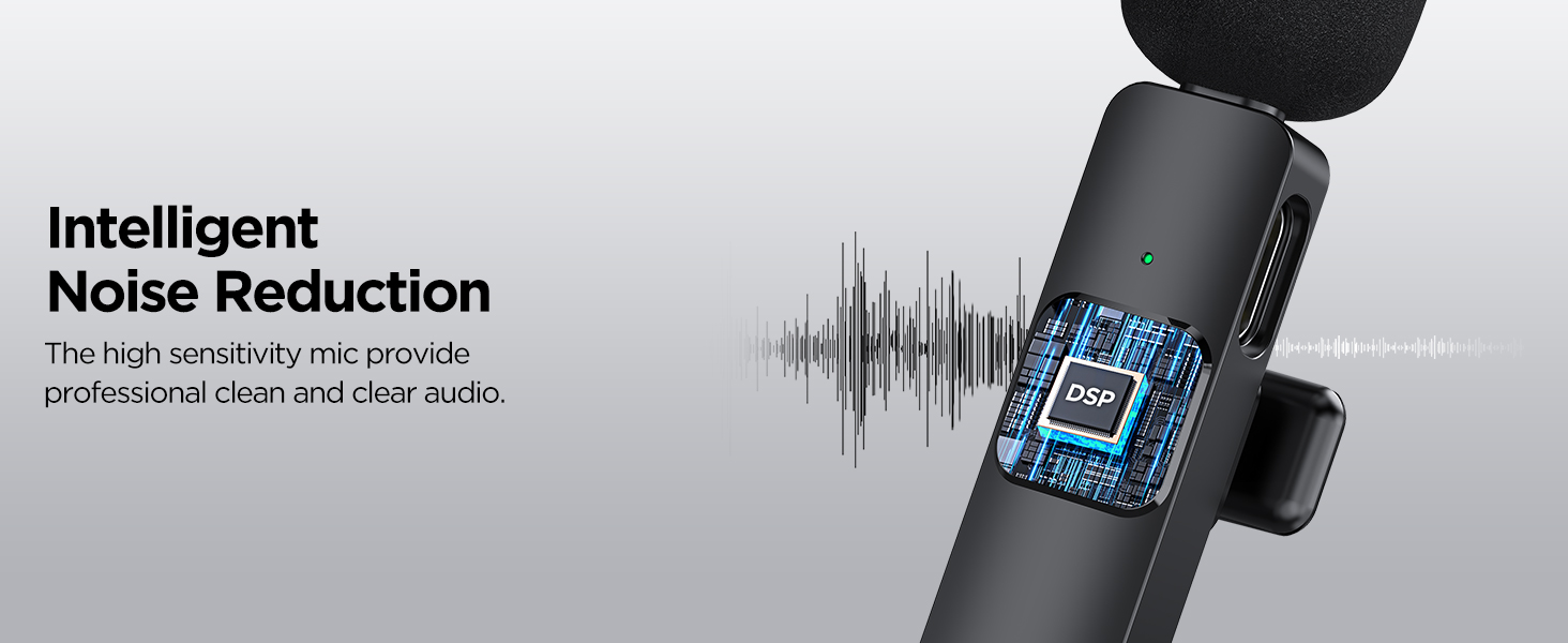 Amazon.com: GKNXU 3 in 1 Wireless Lavalier Microphone for iPhone, iPad, Android, Camera, USB C ...