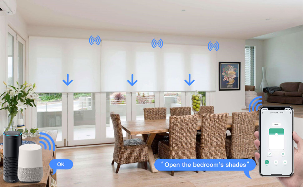 Amazon.com: Blindsmart Smart Blinds Motor Wireless Roller Shade Motor with Remote Control for ...