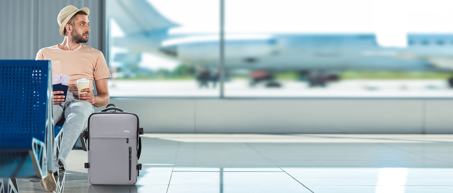 HOMIEE 40L Expandable Travel Laptop Backpack, Flight Approved Carry-On Luggage Backpack, 15.6 ...