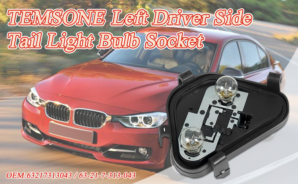 Amazon.com: TEMSONE Left Driver Side Rear Tail Light Lamp Holder Socket Panel with Harness and ...