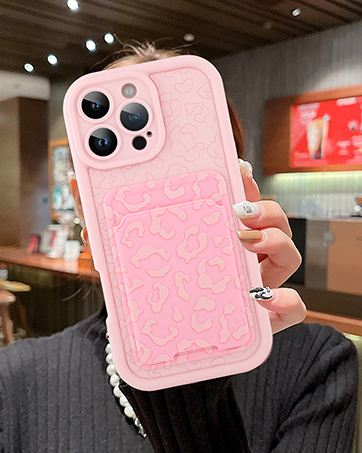 Amazon.com: MOWIME Compatible with iPhone 14 Pro Max Case with Card Holder, Cheetah Print ...