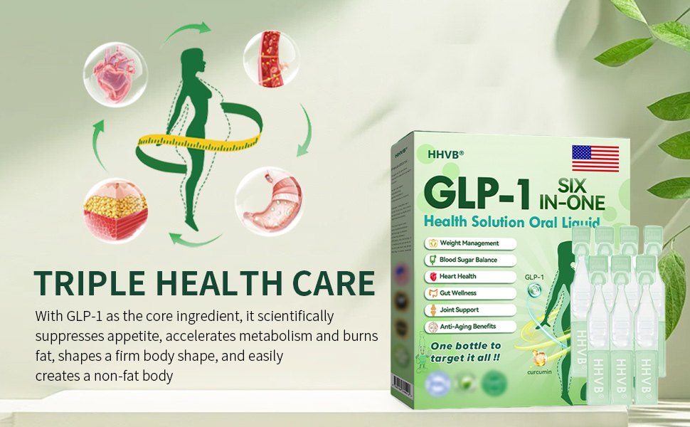 Amazon.com: HHVB GLP-1 SIX-in-ONE Health Solution Oral Liquid, Advanced GLP-1 Supplement Liquid ...