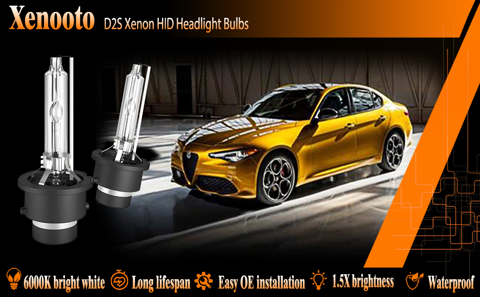 Xenooto para BMW 330i 330ci 330xi xenón HID bombillas de faros delanteros D2S 2001 2002 2003 ...