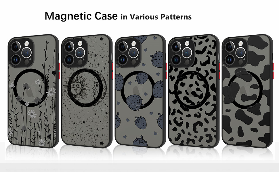 Amazon.com: ZIYE for iPhone 15 Pro Max, Magnetic Phone Case Compatible with MagSafe [Black ...