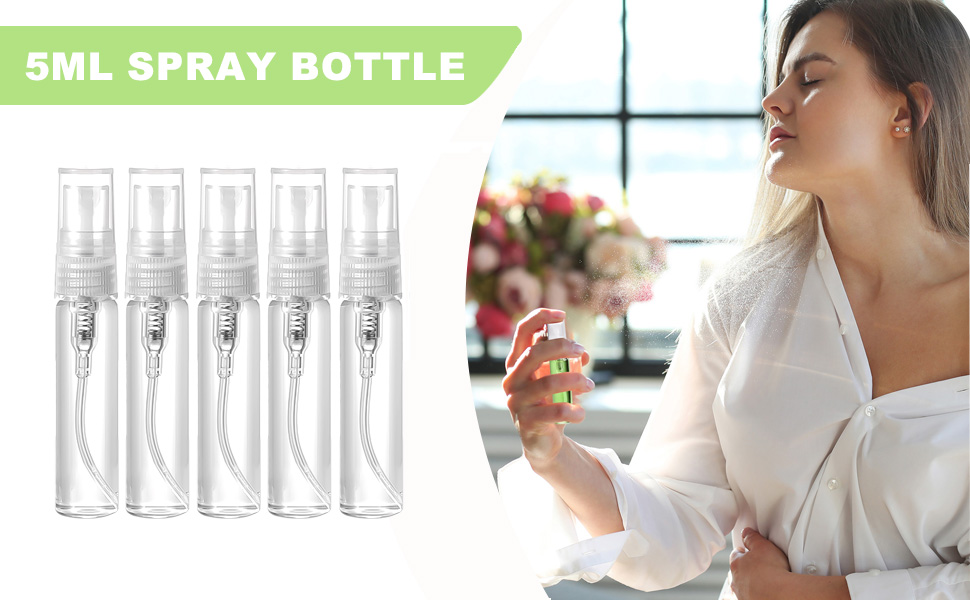Amazon.com: AxiyanX 5ml Spray Bottle,10 Pcs Mini Spray Bottle,Refillable Small Perfume Spray ...