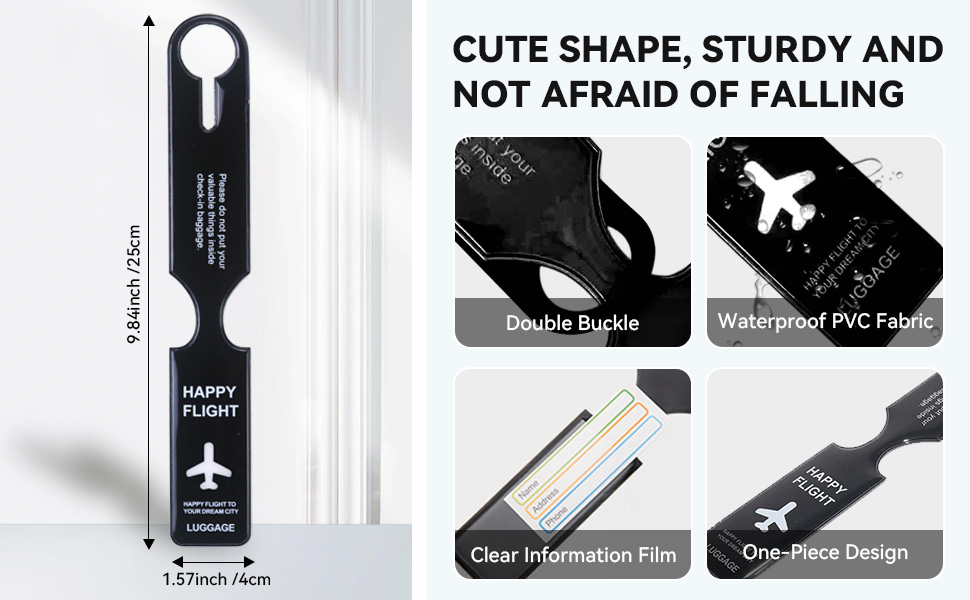 Amazon.com | CPCOIN Luggage Tags 2 Pack Unique Travel ID Bag Tag One Piece Quickly Spot Suitcase ...